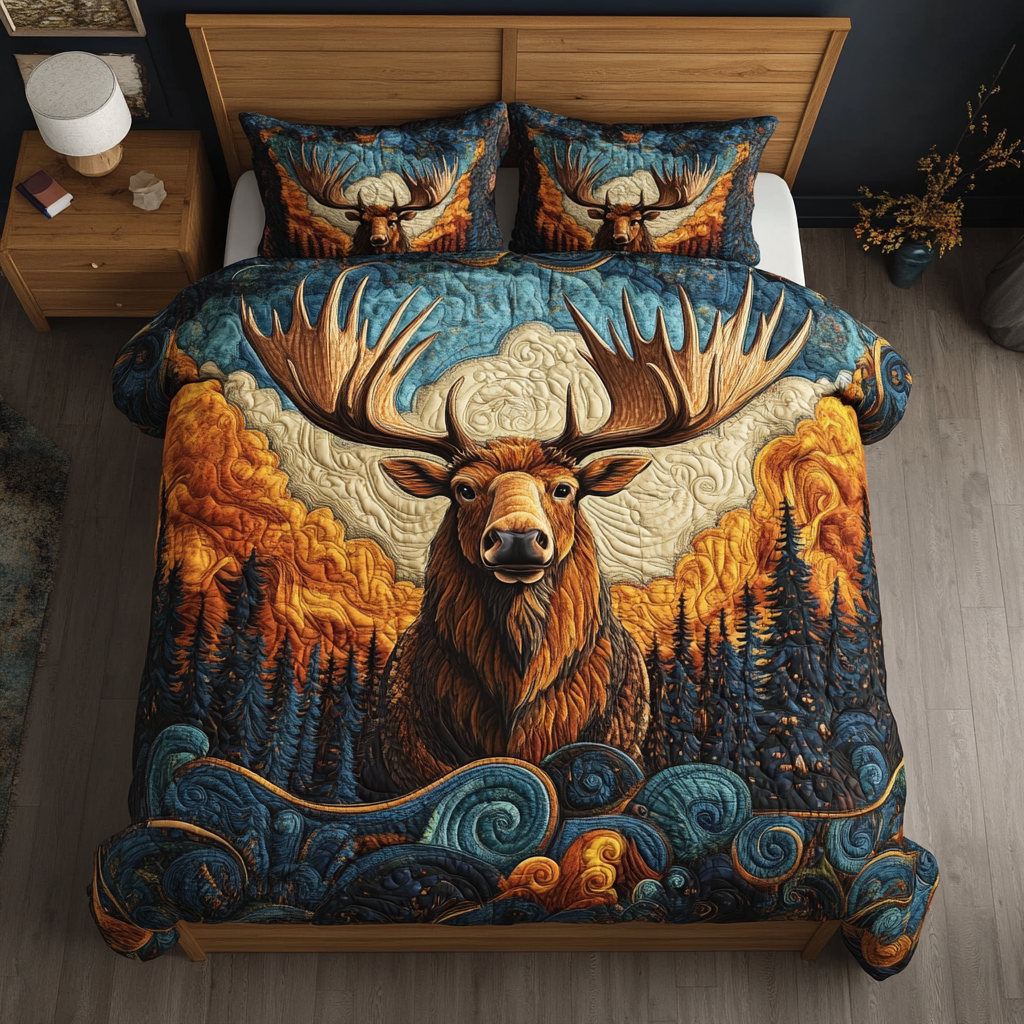 Lakeside Tranquility 3-Piece Quilted Bedding Set NCU0DK2565 – Vantique