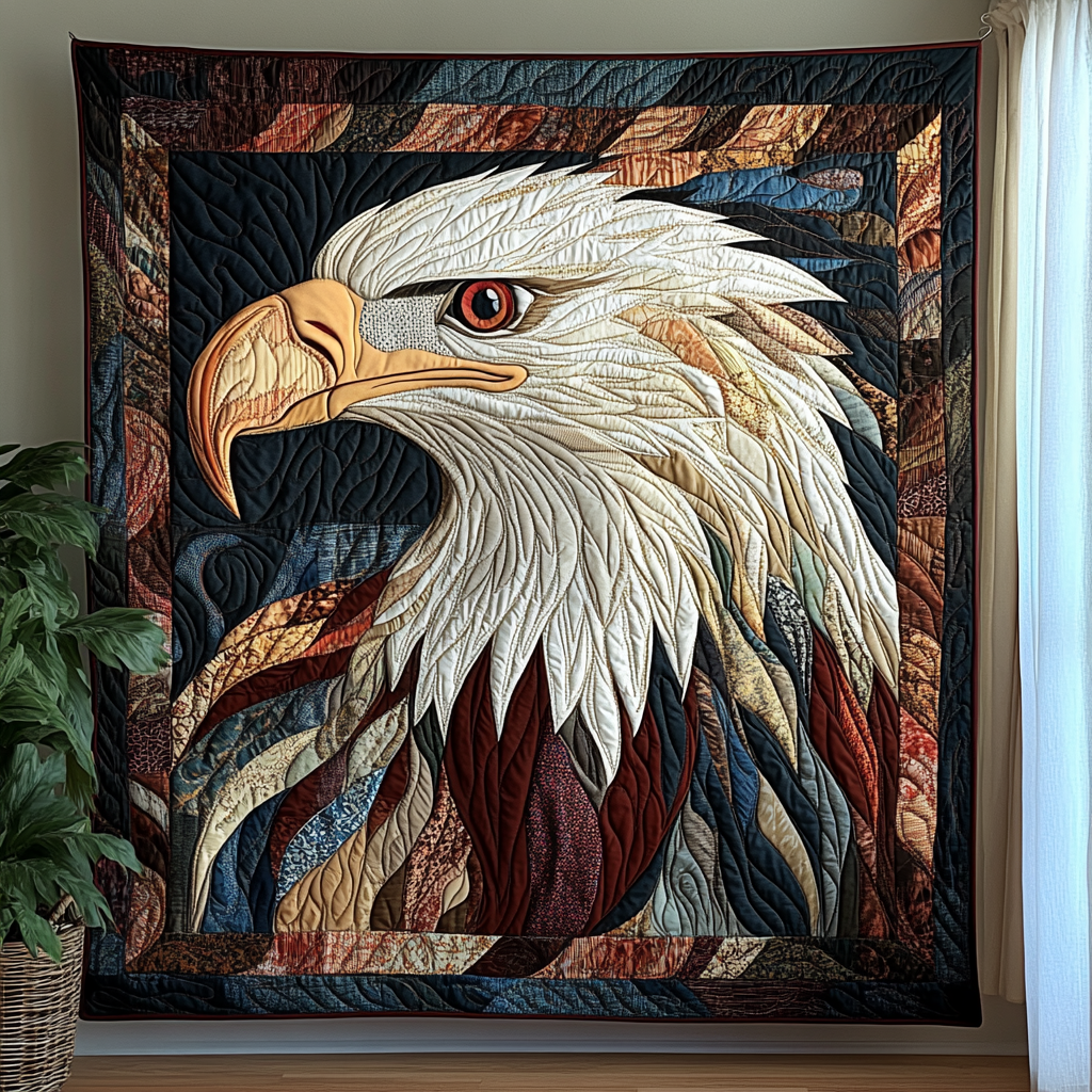 Liberty Feathers Quilted Blanket NCU0VL867 – Vantique