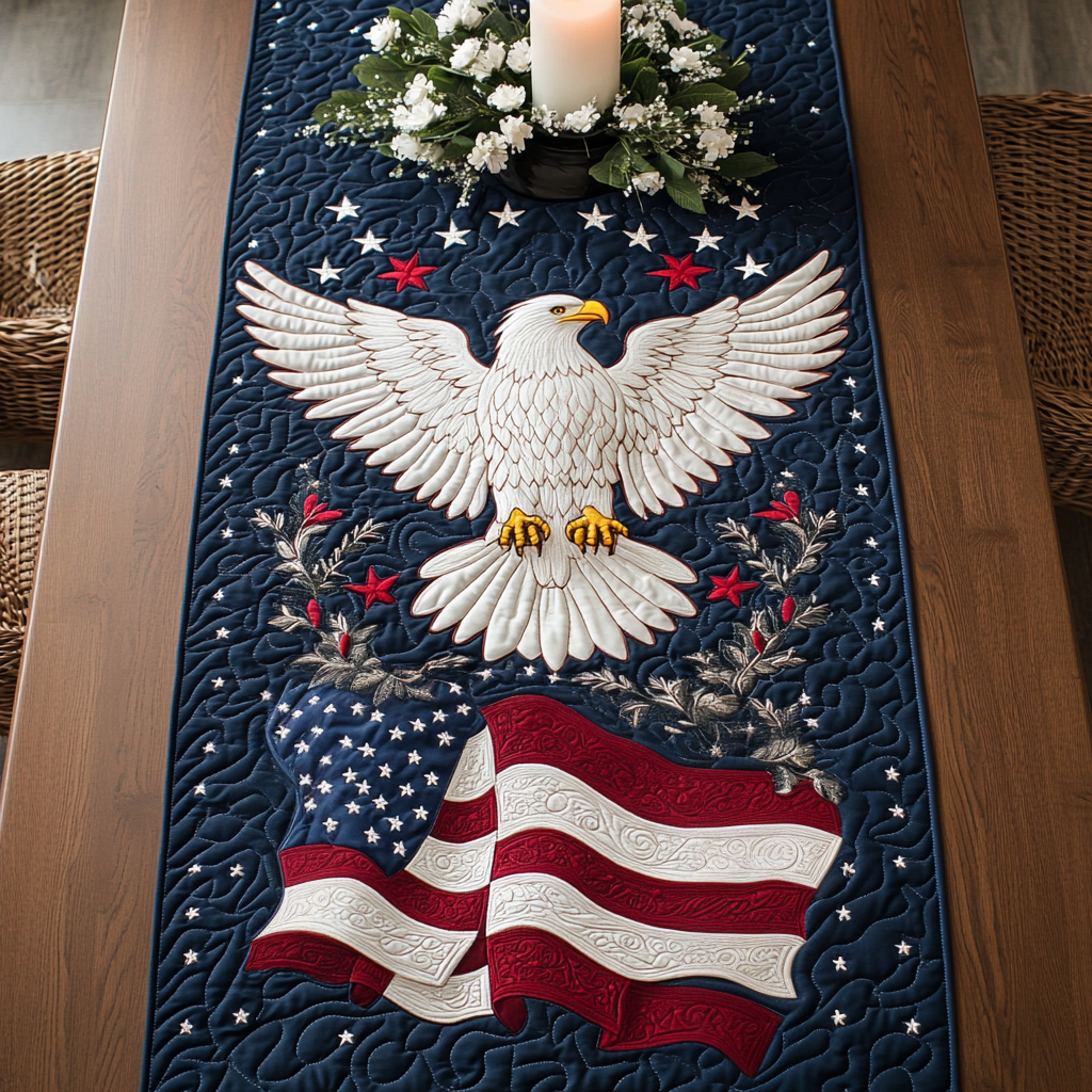 Liberty Rise Quilted Table Runner NCU0VH5482 – Vantique