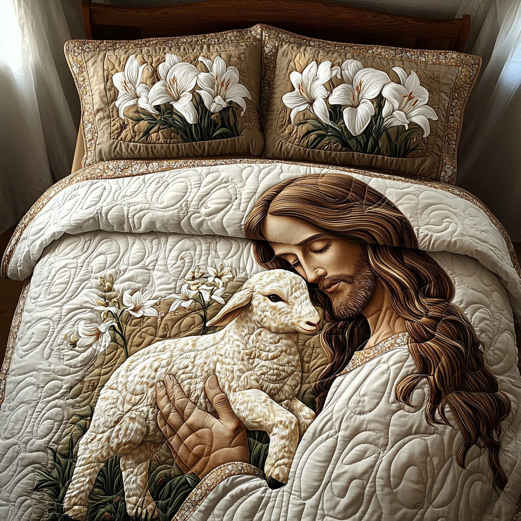 Light of the Fold 3-Piece Quilted Bedding Set NCU0DV6511 – Vantique