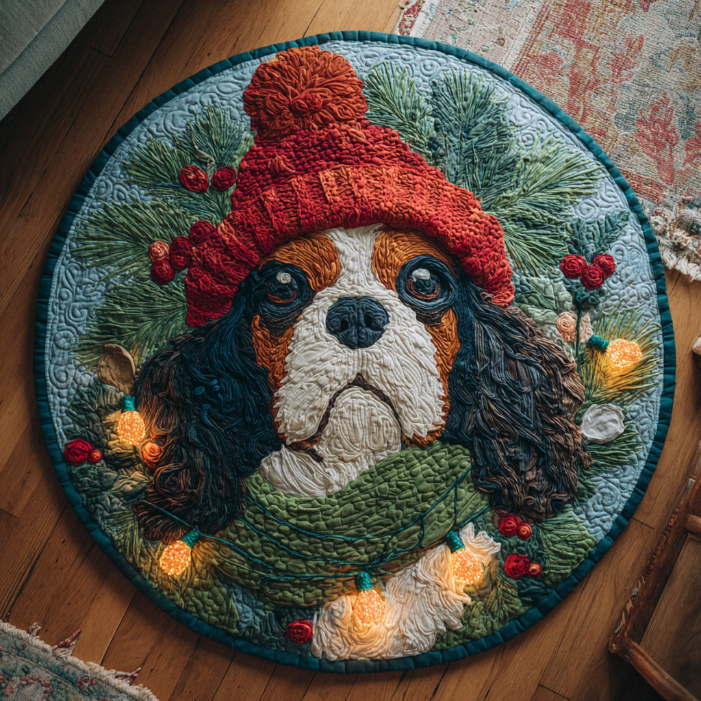 Lights King Charles Quilted Round Mat NCU0HH669 – Vantique
