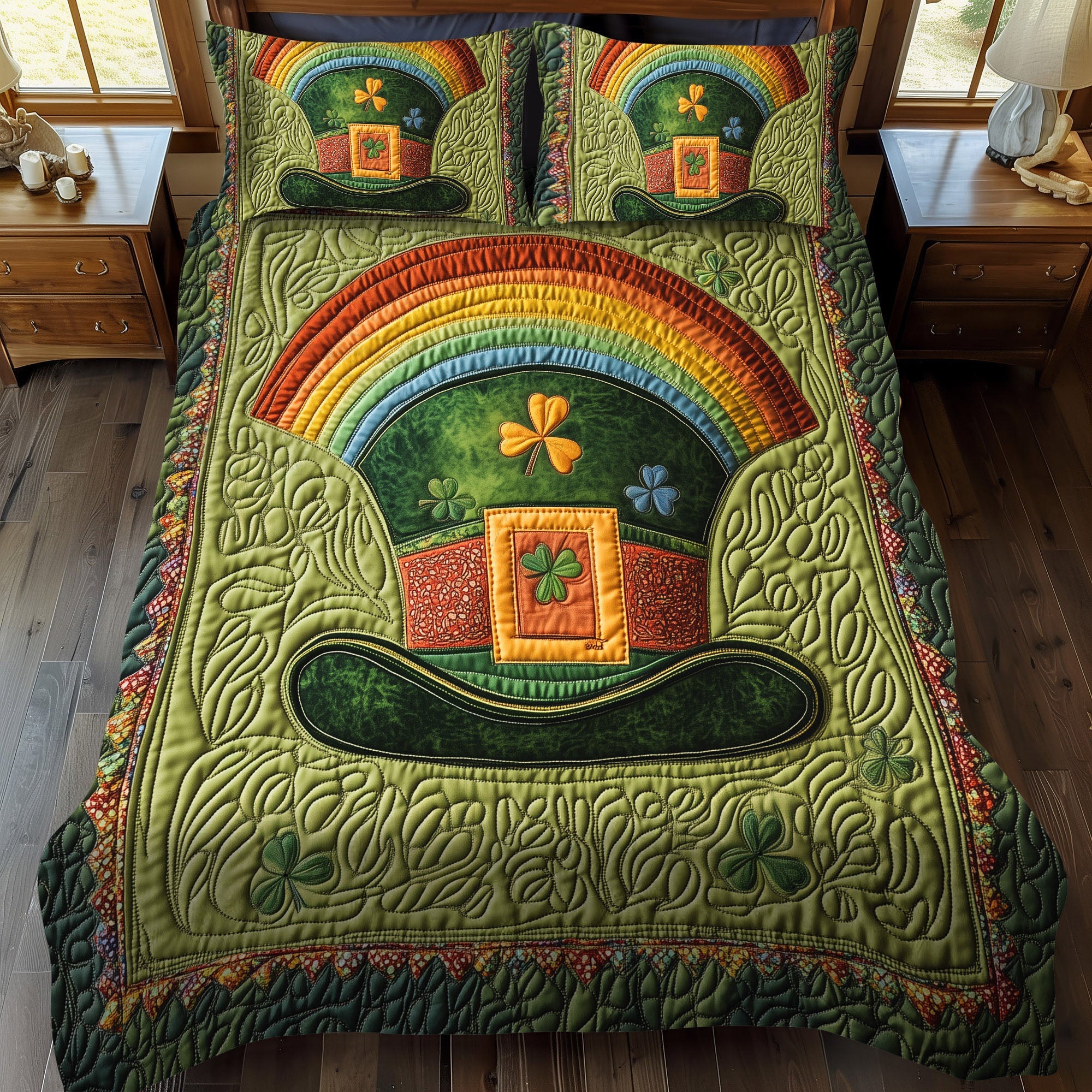 Luck of the Irish 3-Piece Quilted Bedding Set NCU0PT3247 – Vantique