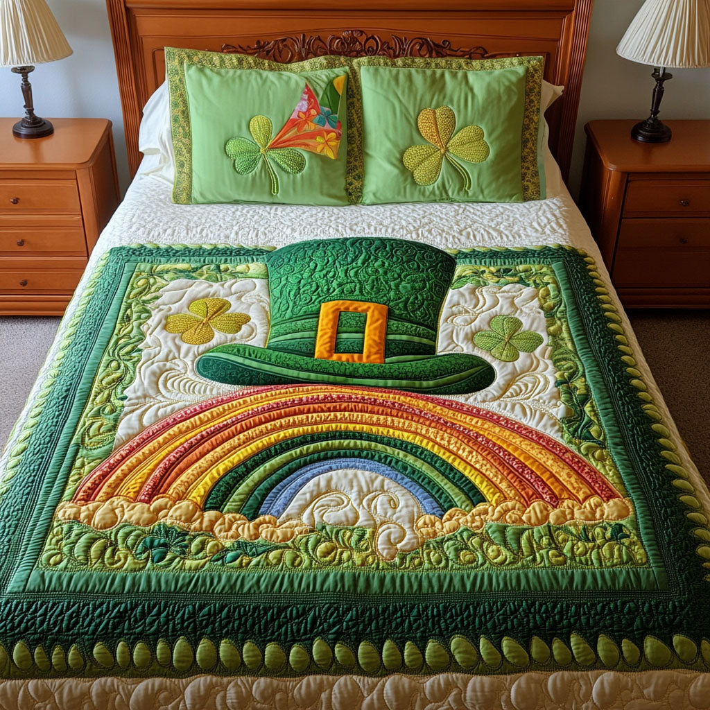 Lucky Clover 3-Piece Quilted Bedding Set NCU0PT3238 – Vantique