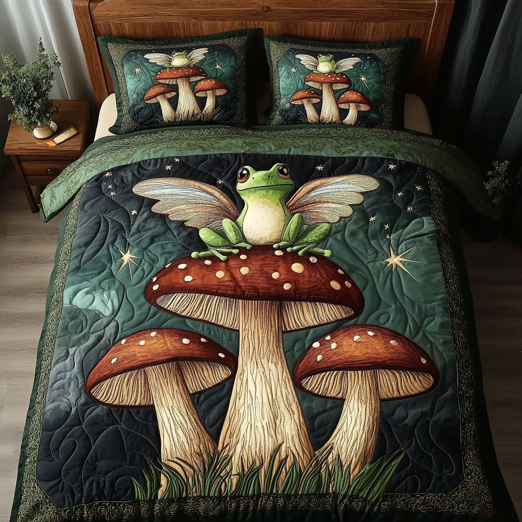 Magic Grove 3-Piece Quilted Bedding Set NCU0VL2461 – Vantique