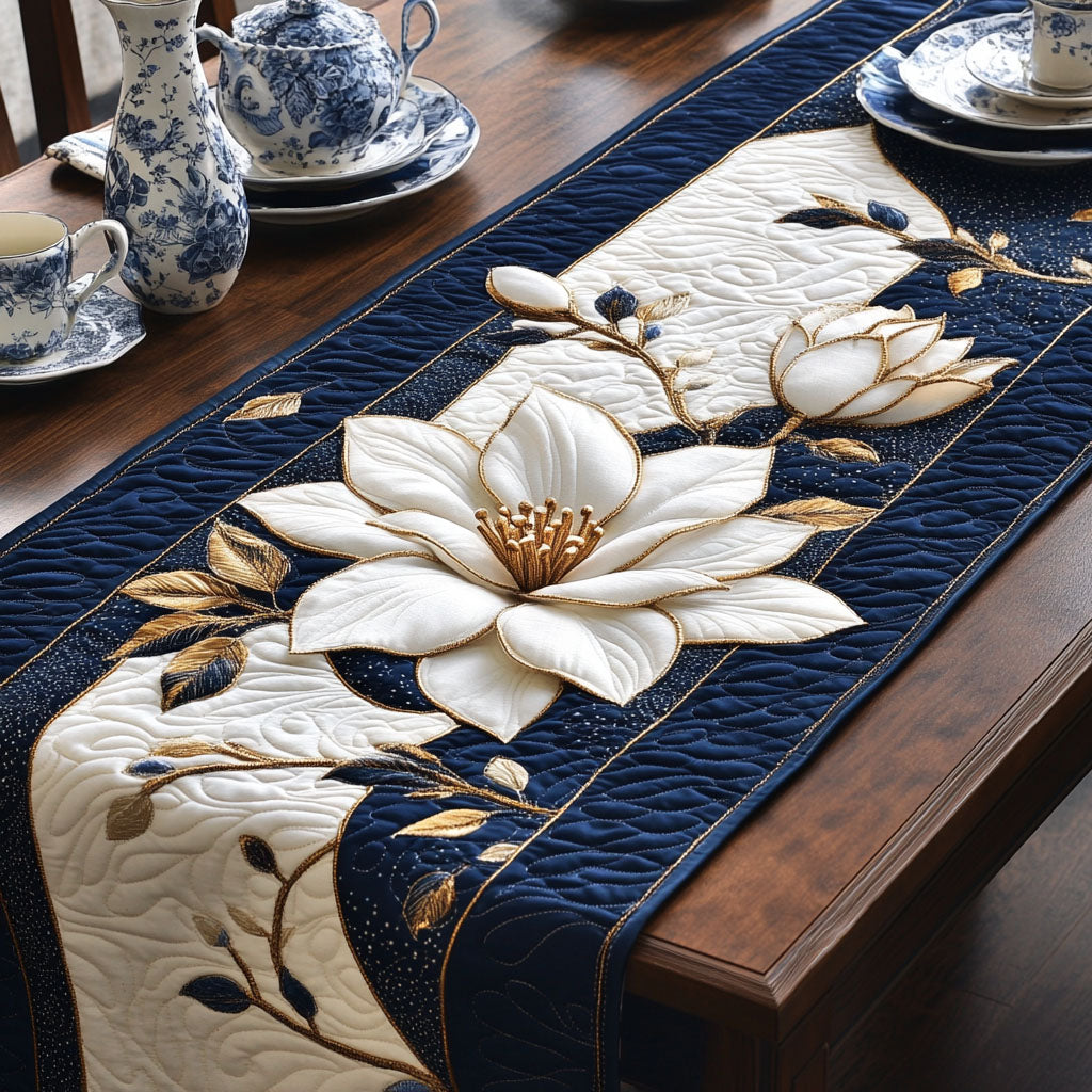 Magnolia Aura Quilted Table Runner NCU0PT6453 – Vantique