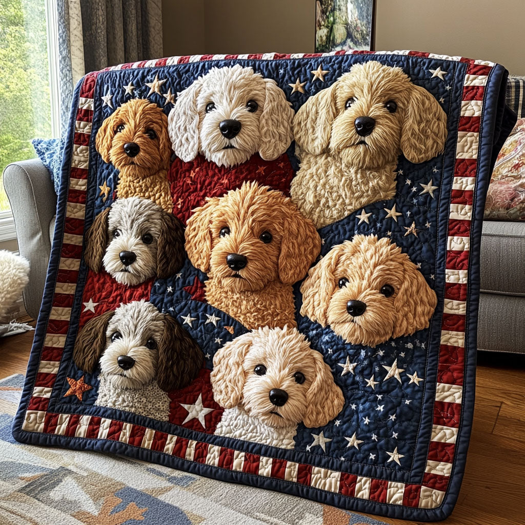 Maltipoo Haven Quilted Blanket NCU0PT3687 – Vantique