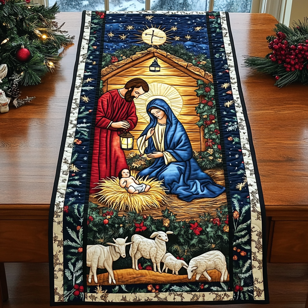 Manger of Hope Quilted Table Runner NCU0DK1645 – Vantique