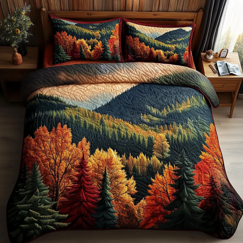 Maple Horizon 3-Piece Quilted Bedding Set NCU0VL2830 – Vantique