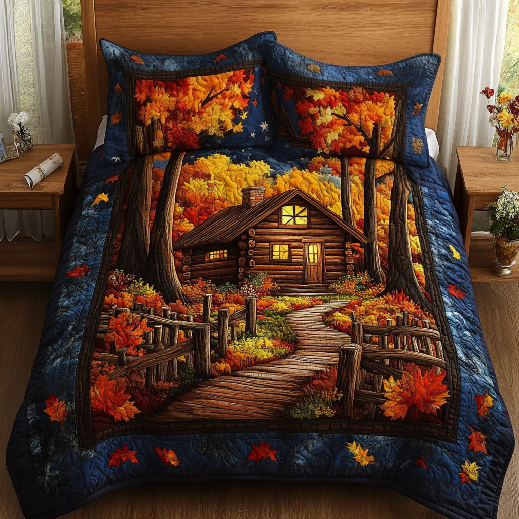 Maple Walk 3-Piece Quilted Bedding Set NCU0NT3658 – Vantique