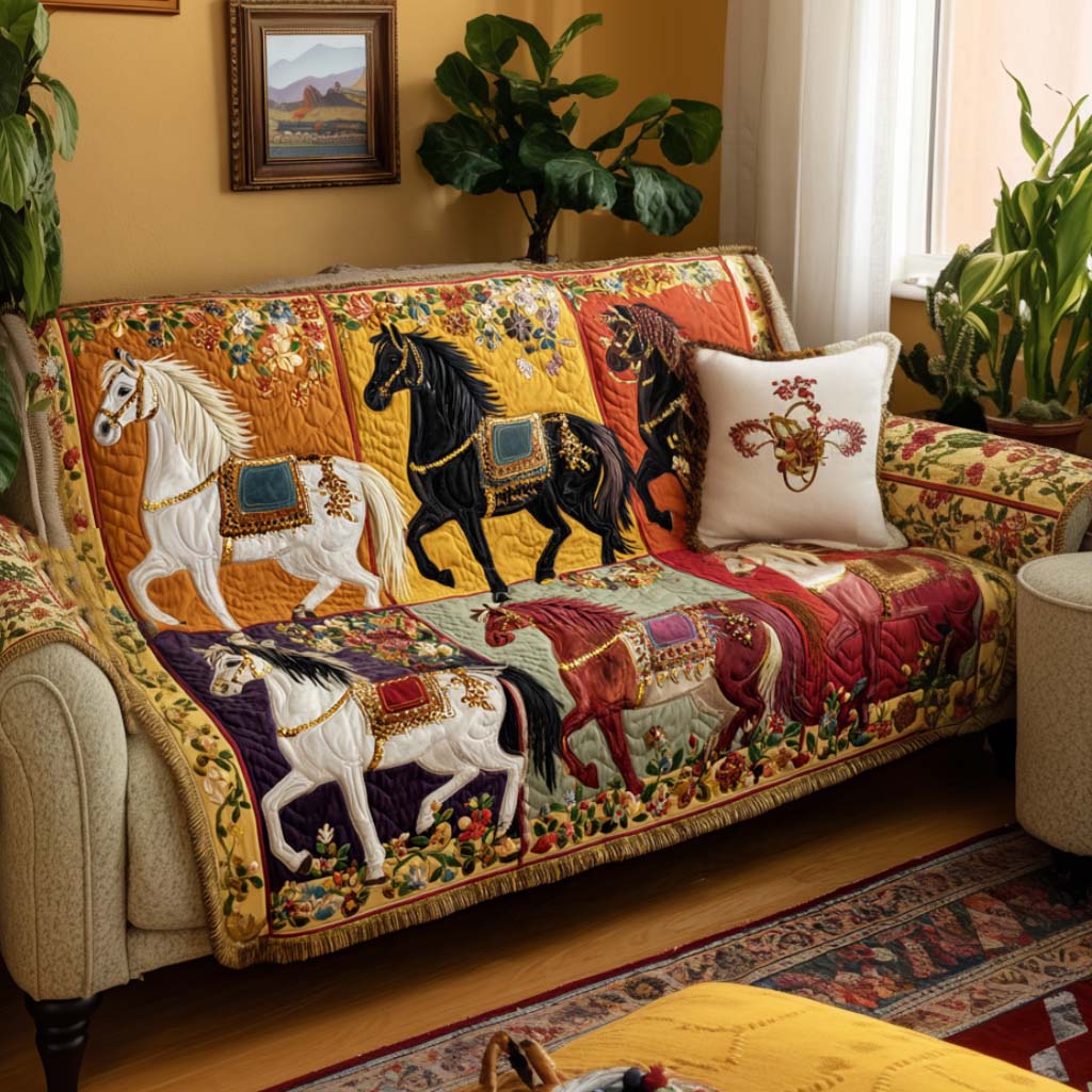 Mare in Bloom Quilted Sofa Cover NCU0NT11560 – Vantique