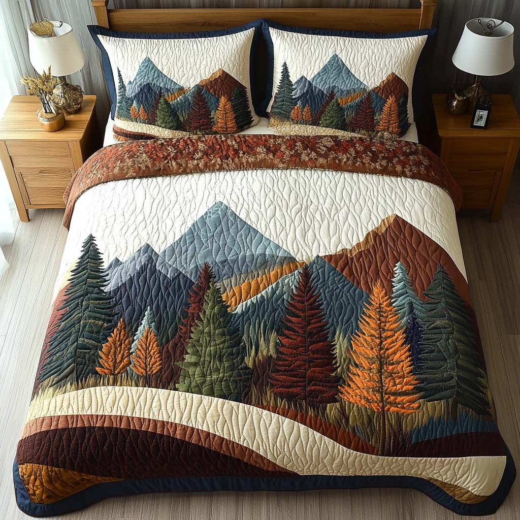 Meadow Hollow 3-Piece Quilted Bedding Set NCU0NT7635 – Vantique
