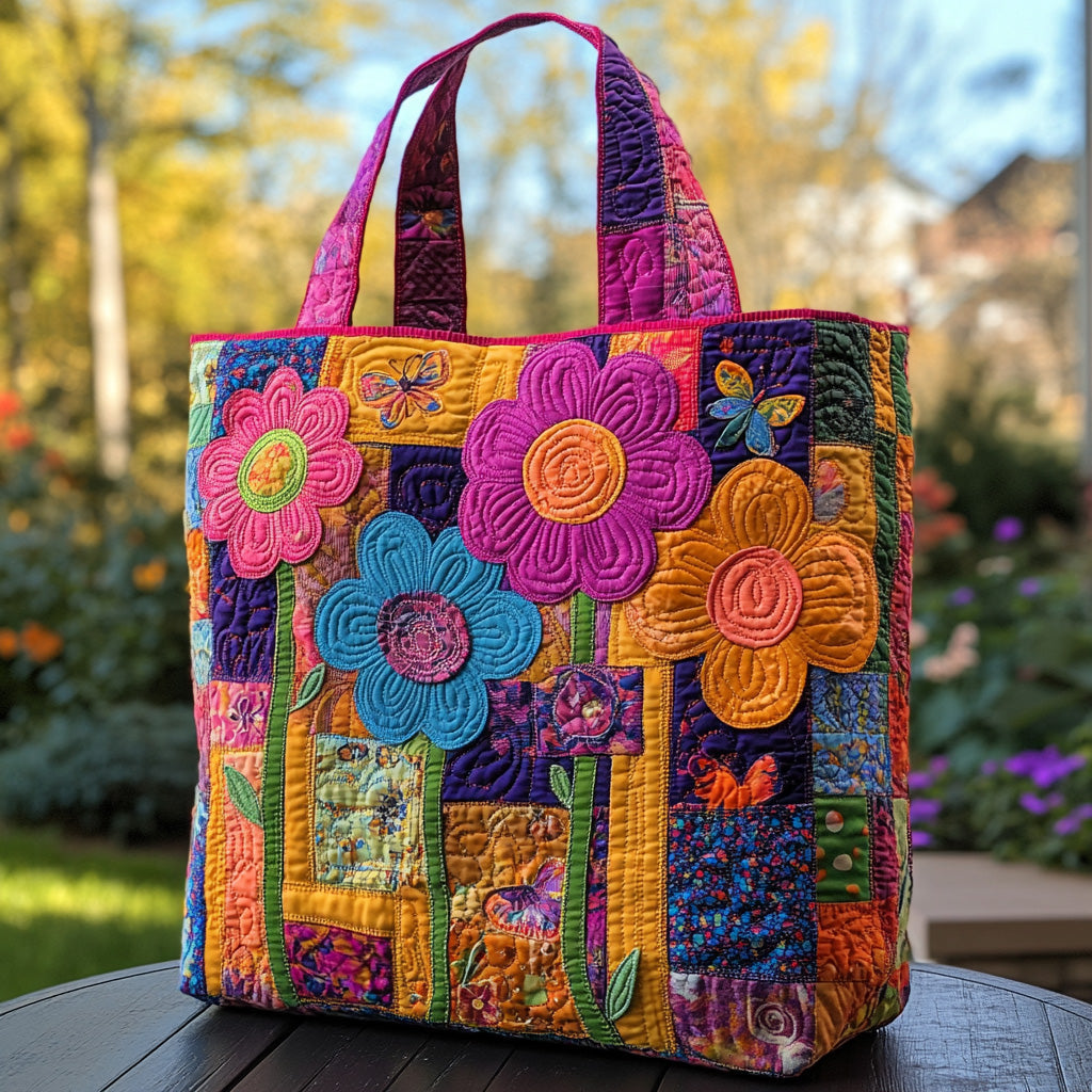 Meadow Magic Quilted Tote Bag NCU0DV7429 – Vantique