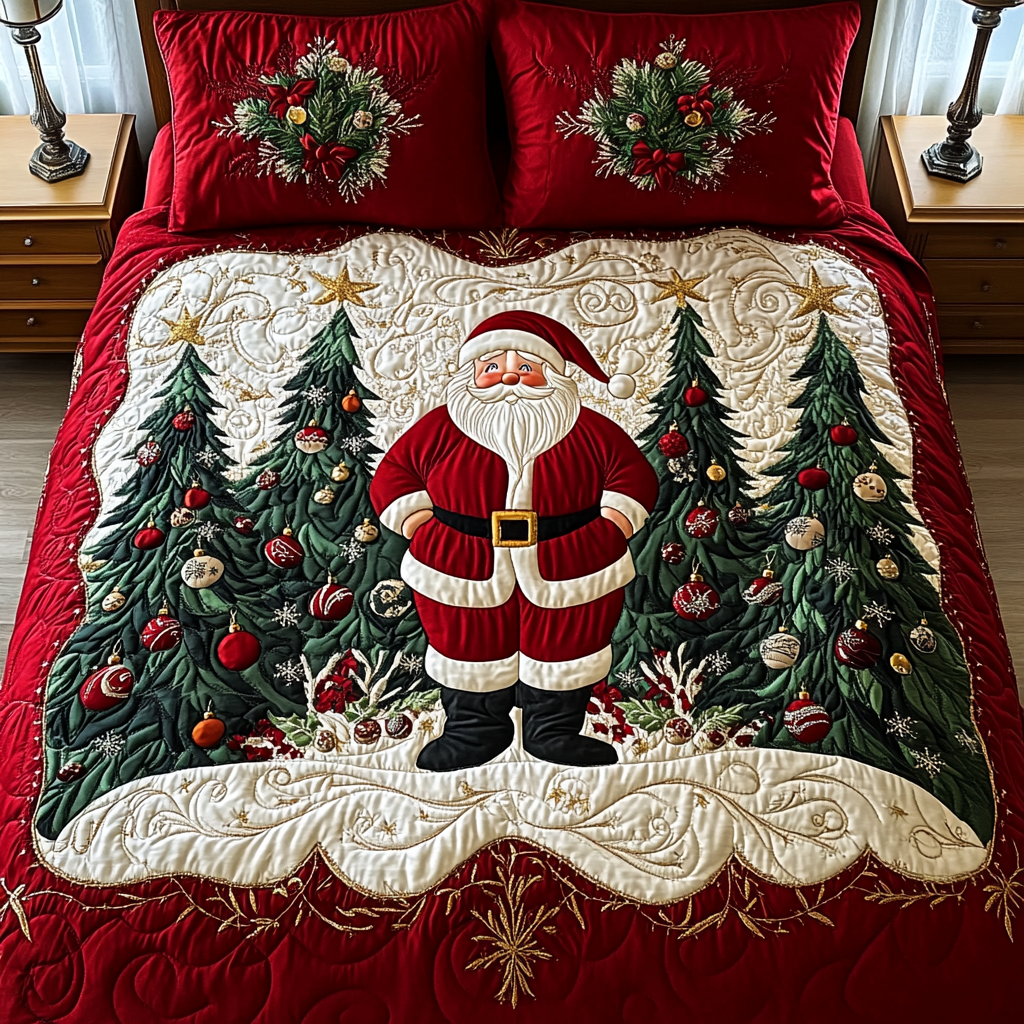 Merry Dreams 3-Piece Quilted Bedding Set NCU0VH482 – Vantique