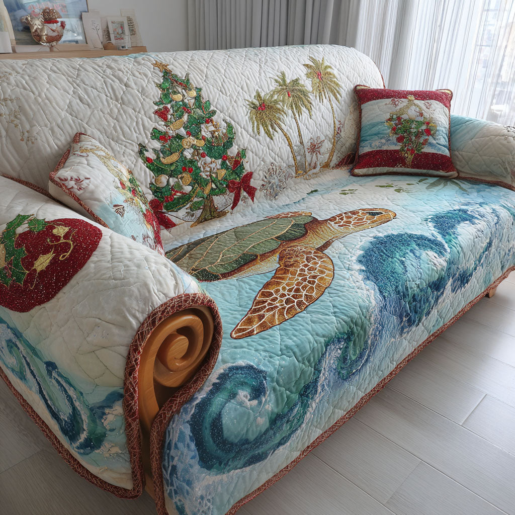 Merry Turtle Shore Quilted Sofa Cover NCU0PT10704 – Vantique