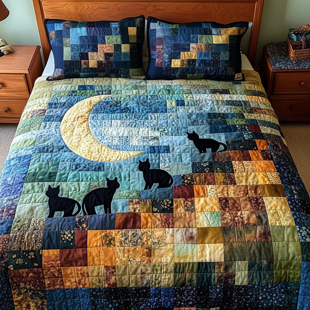 Moonlight Ascent 3-Piece Quilted Bedding Set NCU0NT5139 – Vantique