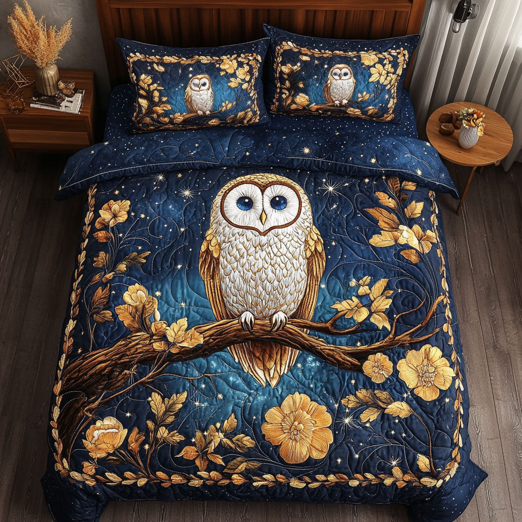Moonlit Guardian 3-Piece Quilted Bedding Set NCU0DK4768 – Vantique