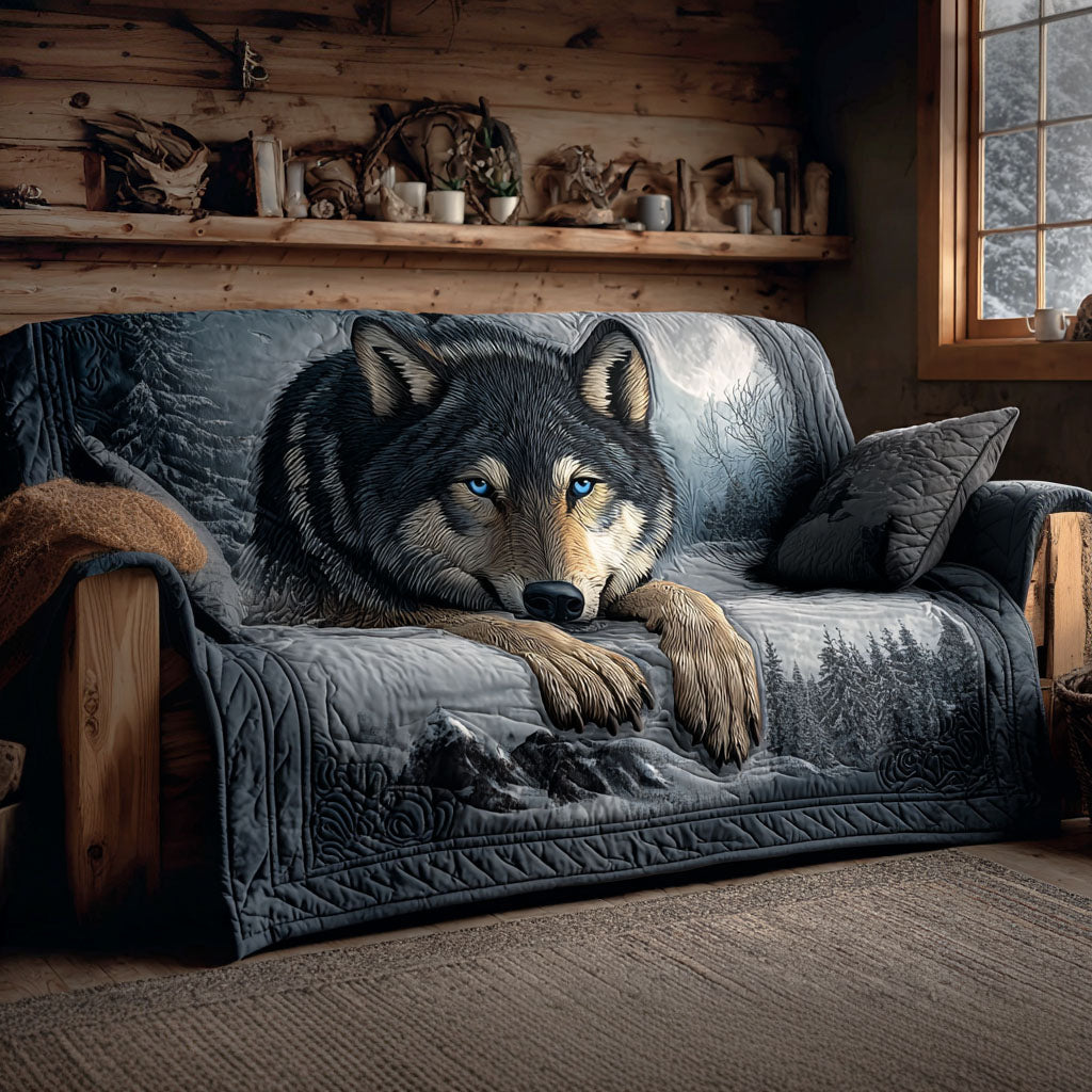 Moonlit Howl Quilted Sofa Cover NCU0PT9783 – Vantique