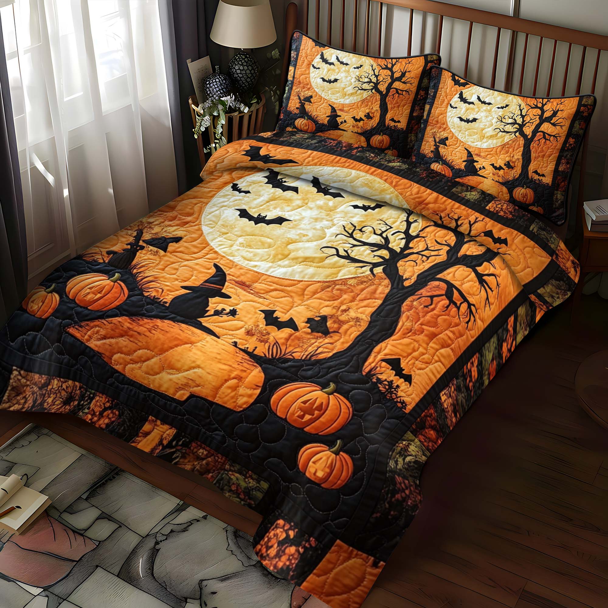 Moonlit Magic 3-Piece Quilted Bedding Set NCU0NT607 – Vantique