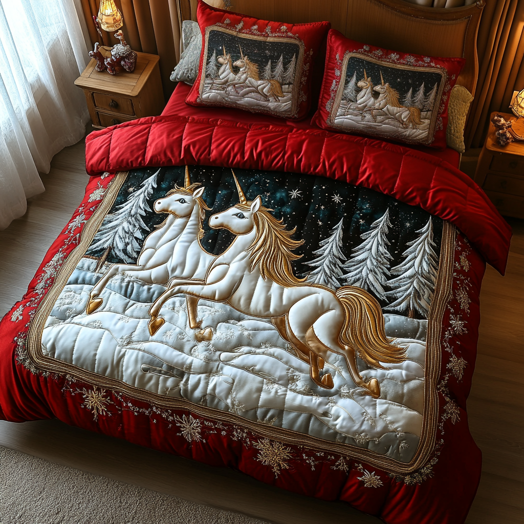 Moonlit Magic 3-Piece Quilted Bedding Set NCU0DV2288 – Vantique