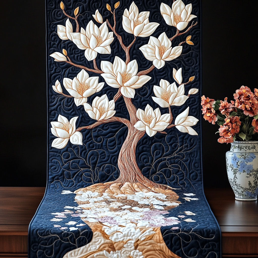 Moonlit Magnolia Quilted Table Runner NCU0NT6906 – Vantique