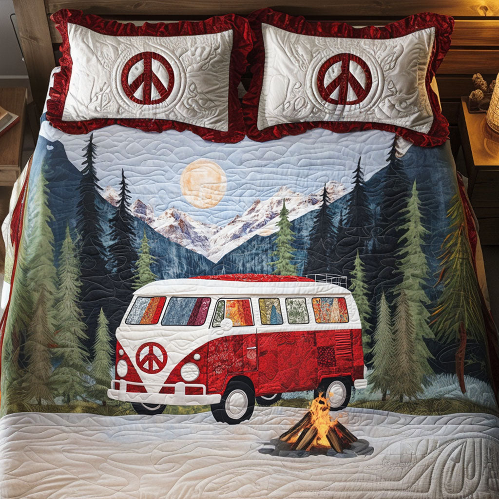 Moonlit Road Trip 3-Piece Quilted Bedding Set NCU0NT4955 – Vantique