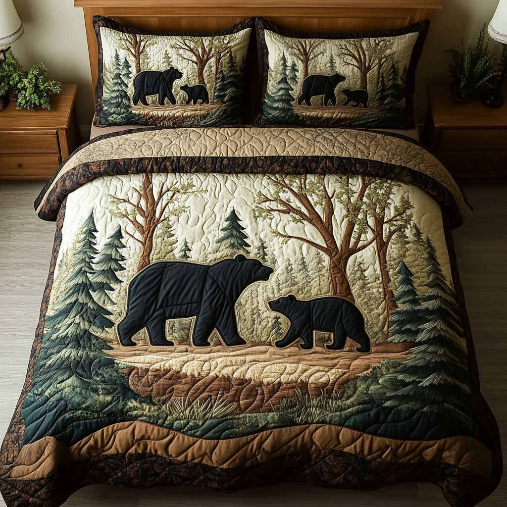 Mountain Hug 3-Piece Quilted Bedding Set NCU0VH5312 – Vantique