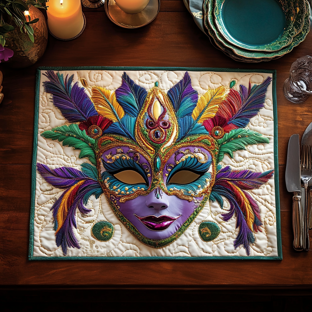 Mystic Masquerade Quilted Place Mat NCU0DV3399 – Vantique