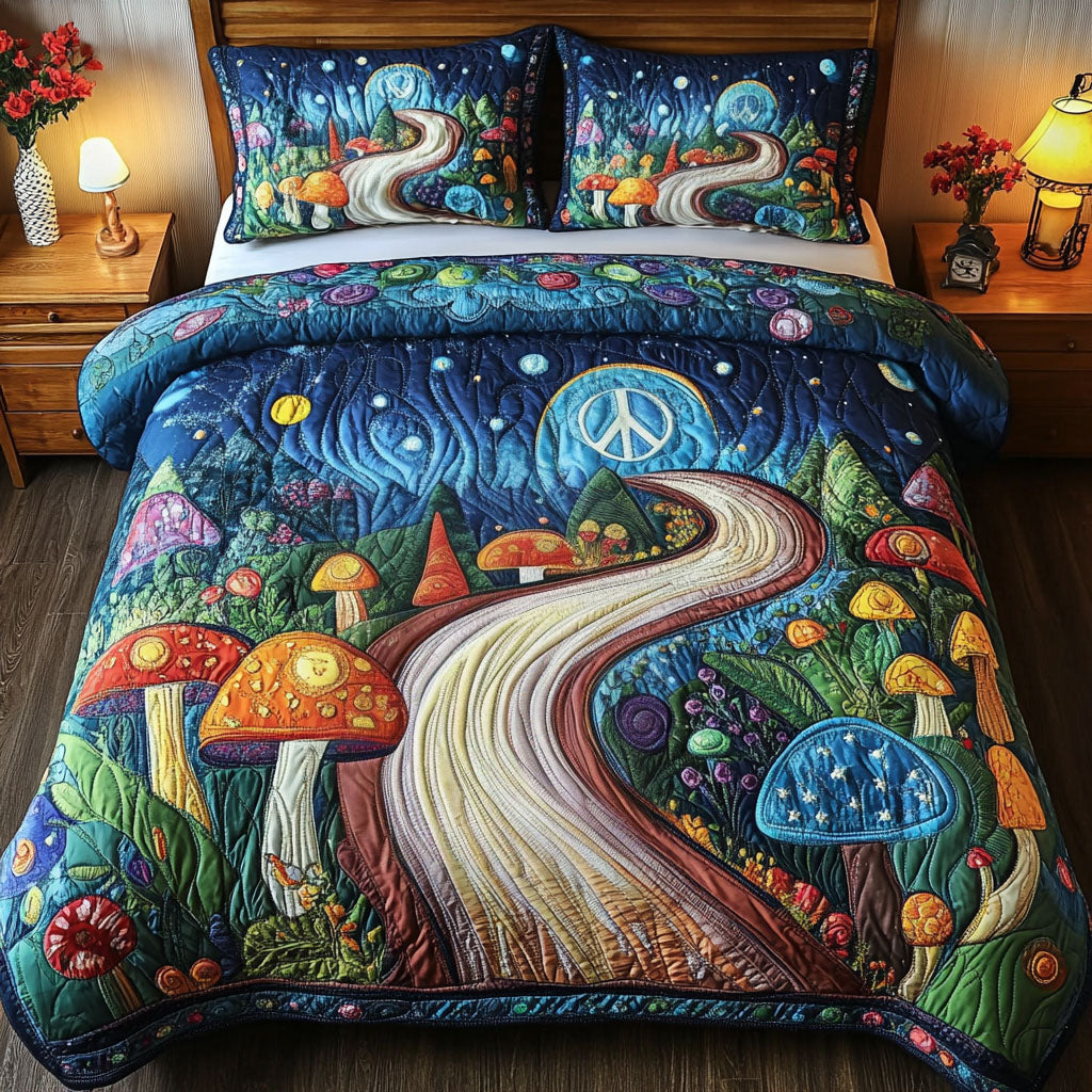 Mystic Peace Haven 3-Piece Quilted Bedding Set NCU0PT4070 – Vantique