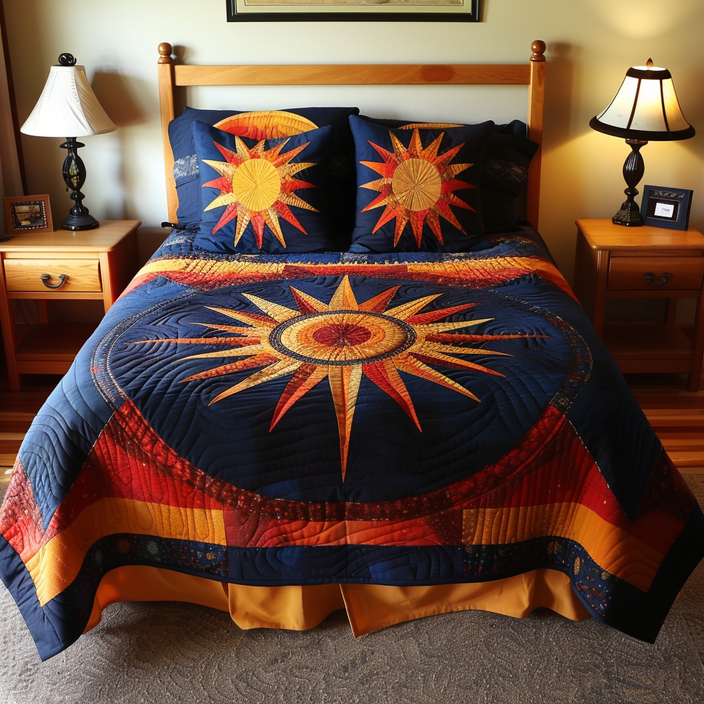Native Sun 3-Piece Quilted Bedding Set NCU0TH622 – Vantique