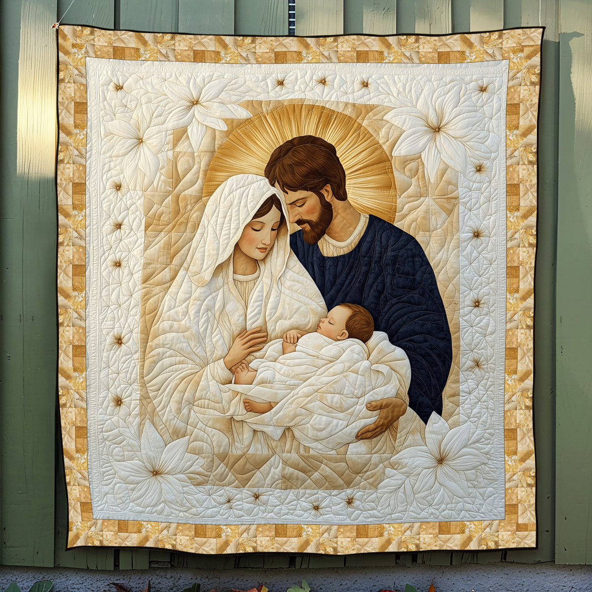 Nativity Scene Quilted Blanket NCU0TL1733 – Vantique