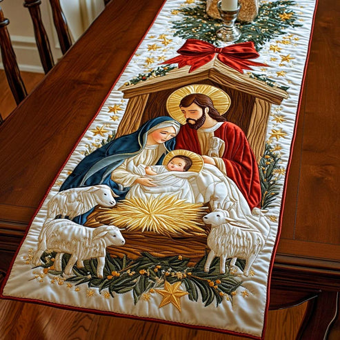 Nativity Scene Quilted Table Runner NCU0NT10490 – Vantique
