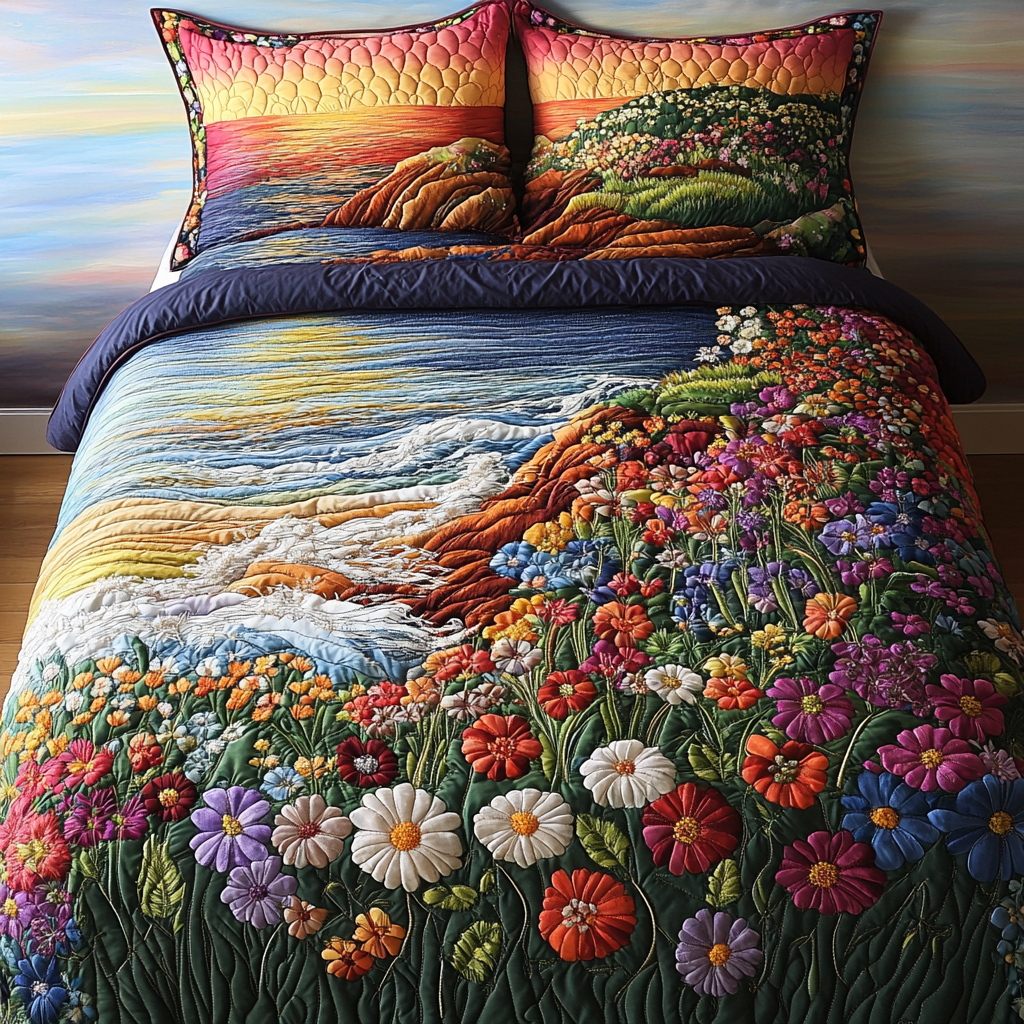 Nature Canvas 3-Piece Quilted Bedding Set NCU0DK6913 – Vantique