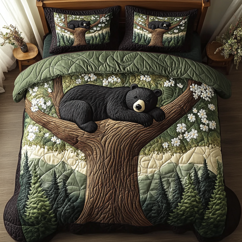 Nature Nap 3-Piece Quilted Bedding Set NCU0VH5308 – Vantique