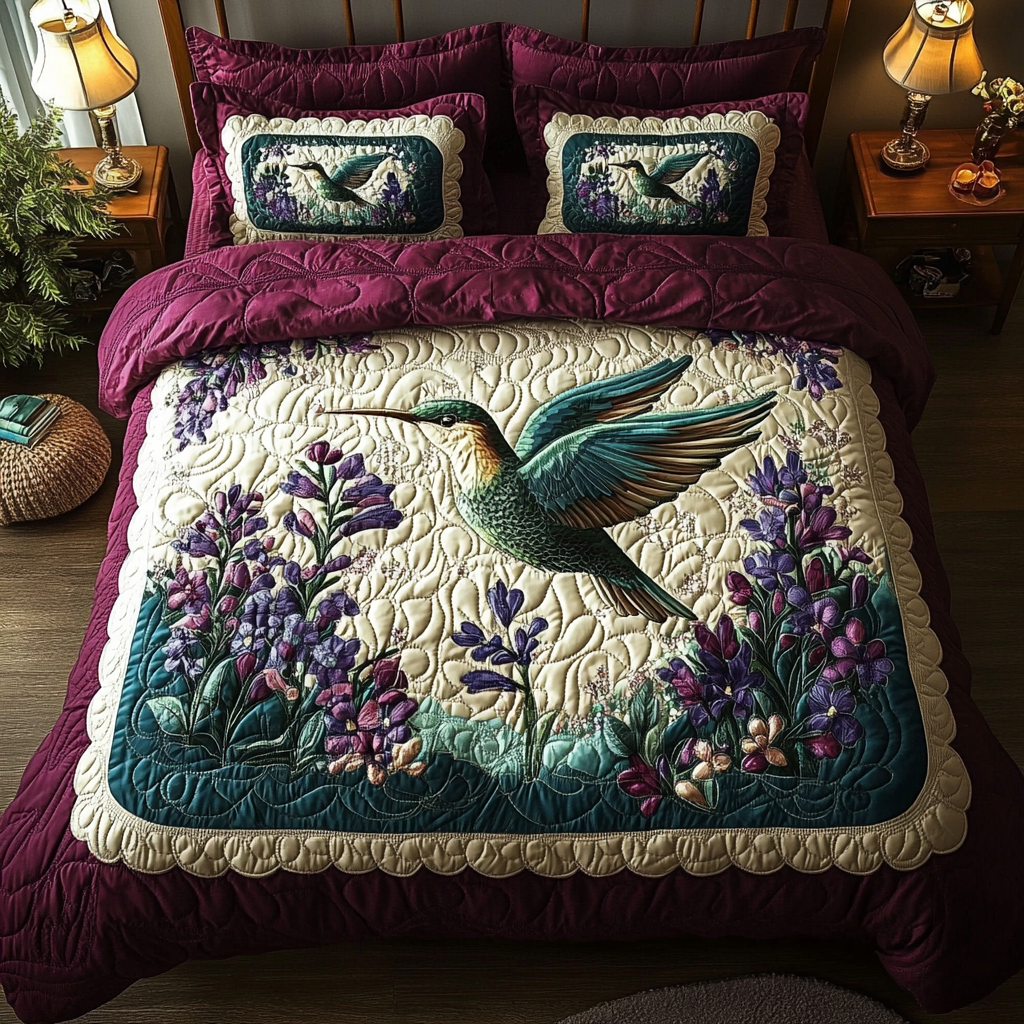 Nectar Delight 3-Piece Quilted Bedding Set NCU0DV4655 – Vantique