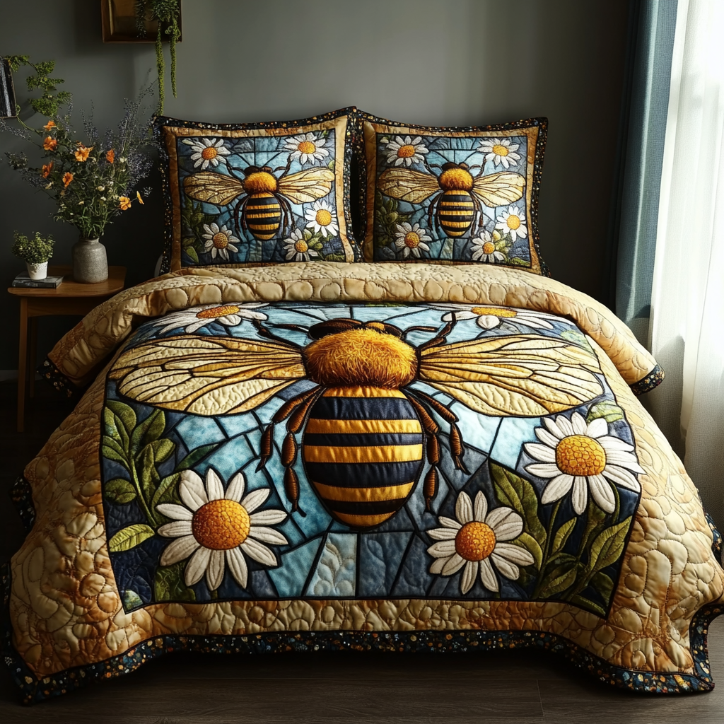 Nectar Nest 3-Piece Quilted Bedding Set NCU0DV2478 – Vantique