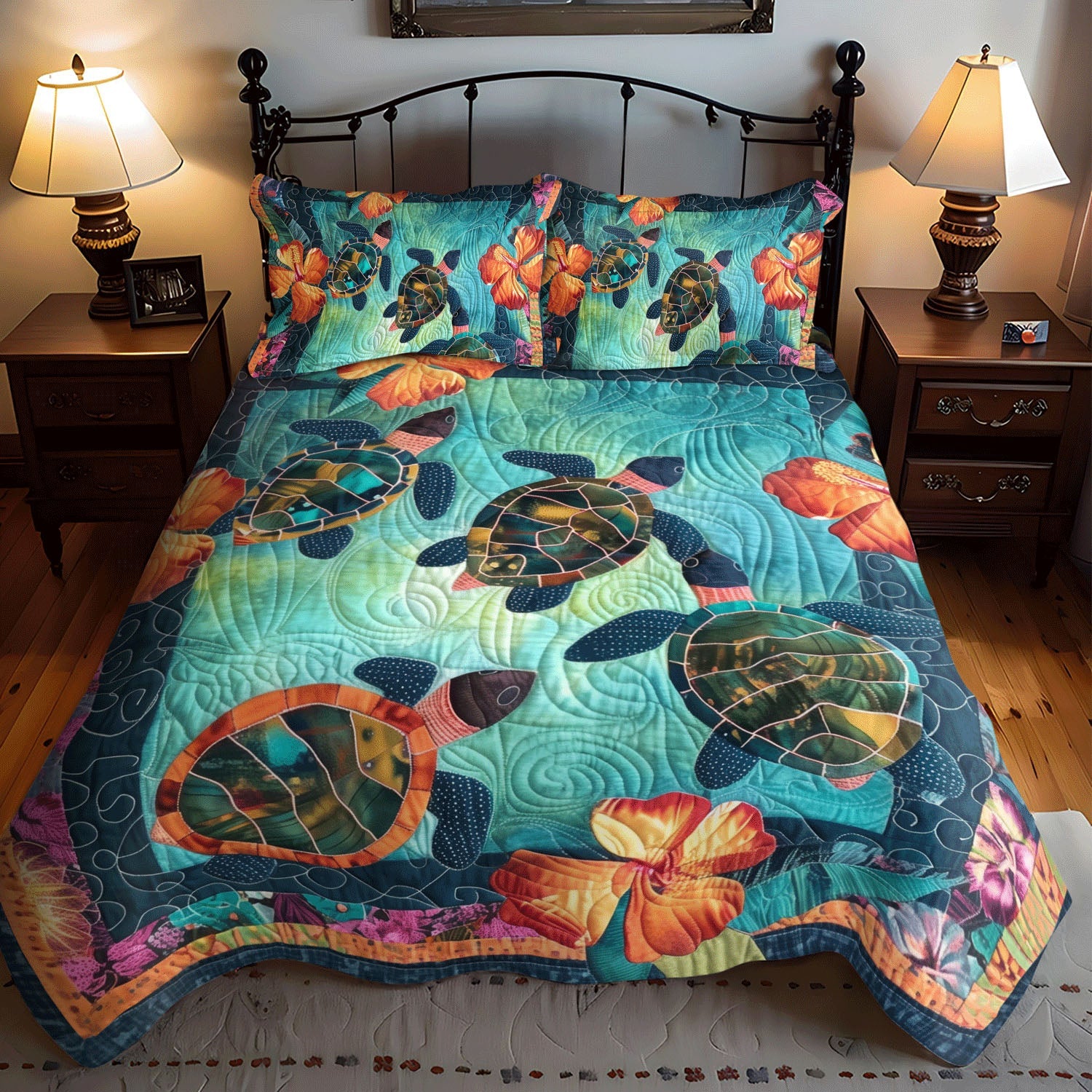 Ocean Breeze 3-Piece Quilted Bedding Set NCU0TL756 – Vantique