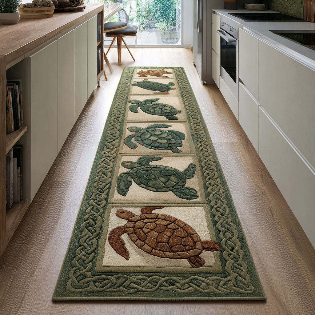 Ocean Geometry Runner Carpet NCU0PT10025 – Vantique