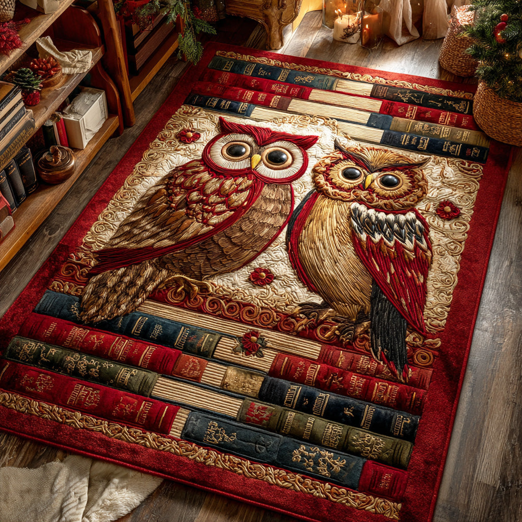 Old Book Owl Area Rug NCU0TD2048 – Vantique