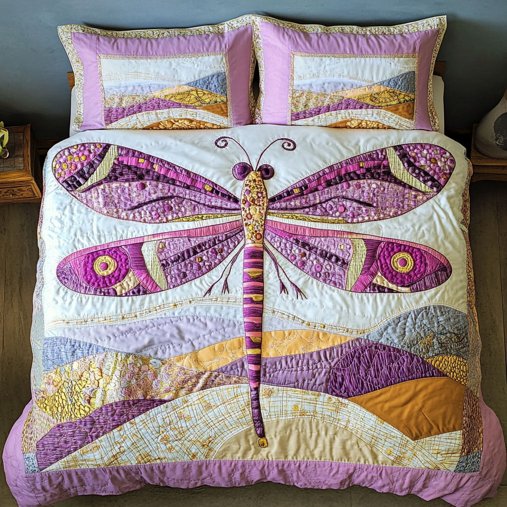 Opulent Wings 3-Piece Quilted Bedding Set NCU0PT4239 – Vantique