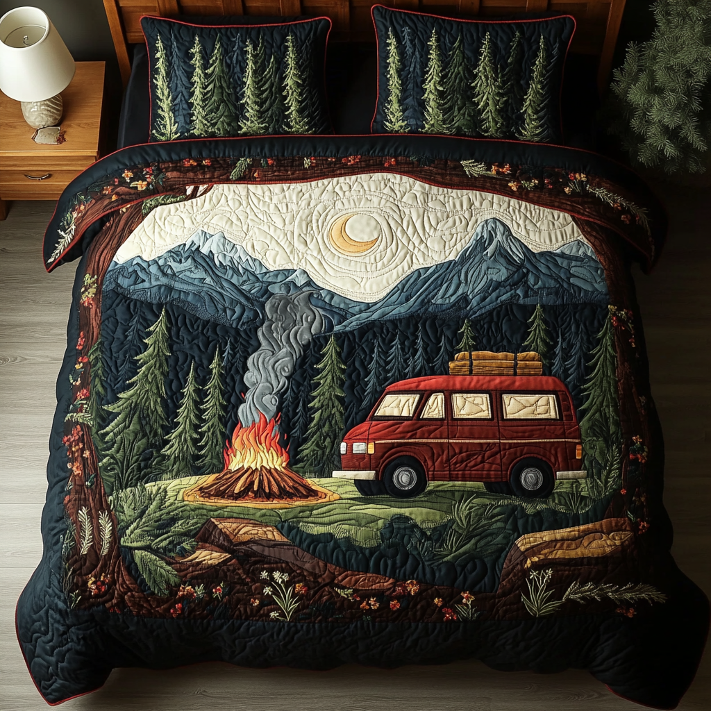 Outdoor Spirit 3-Piece Quilted Bedding Set NCU0DK7165 – Vantique