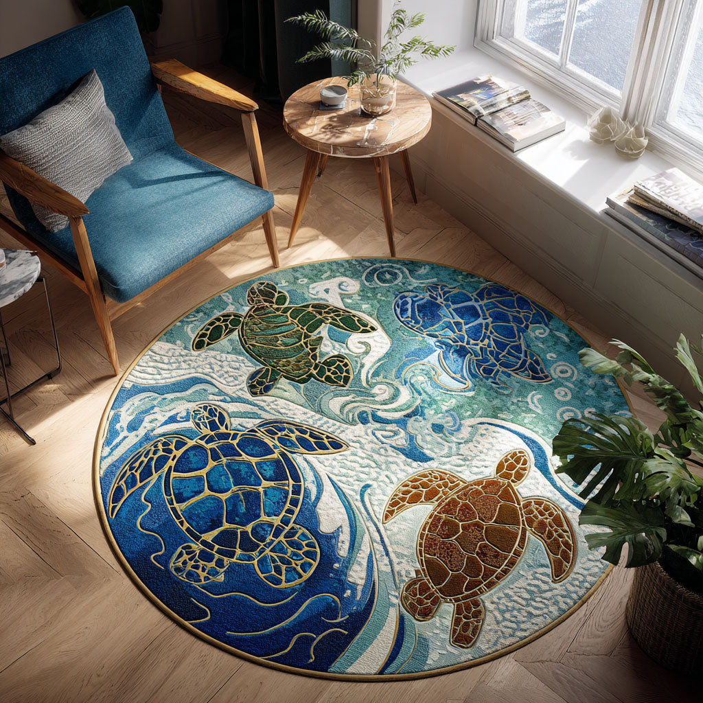 Pacific Wanderer Round Carpet NCU0PT9852 – Vantique