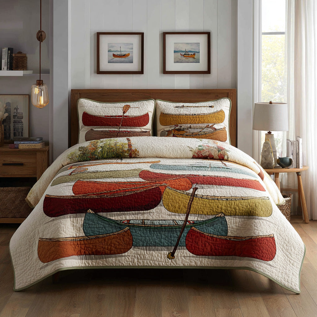 Paddle Quest 3-Piece Quilted Bedding Set NCU0DV7852 – Vantique