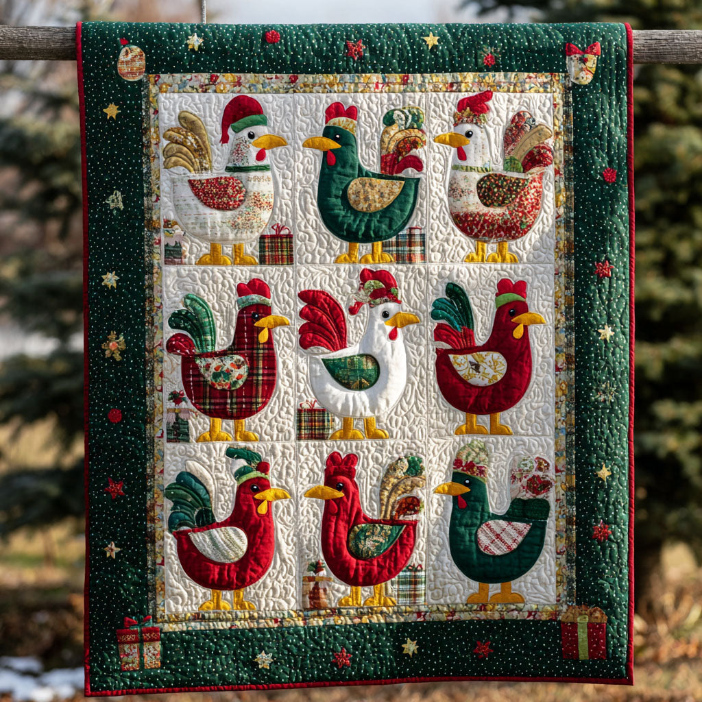 Pasture Pecks Quilted Blanket NCU0TV090 – Vantique
