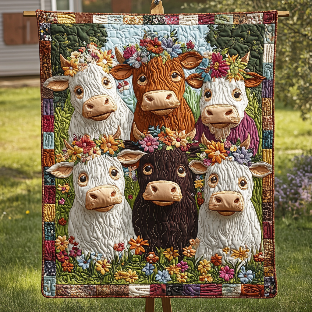 Pasture Queens Quilted Blanket NCU0VH1792 – Vantique