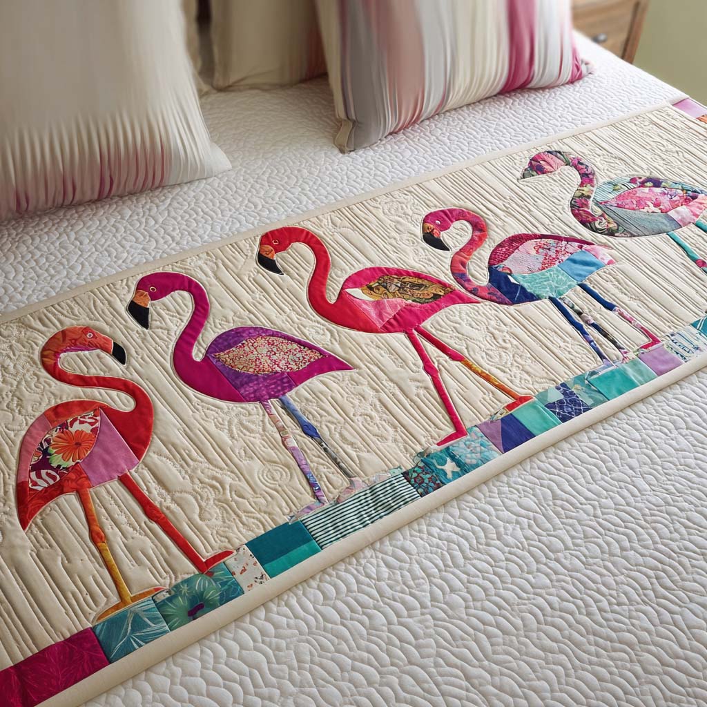 Patchwork Charm Quilted Bed Runner NCU0NT10314 – Vantique