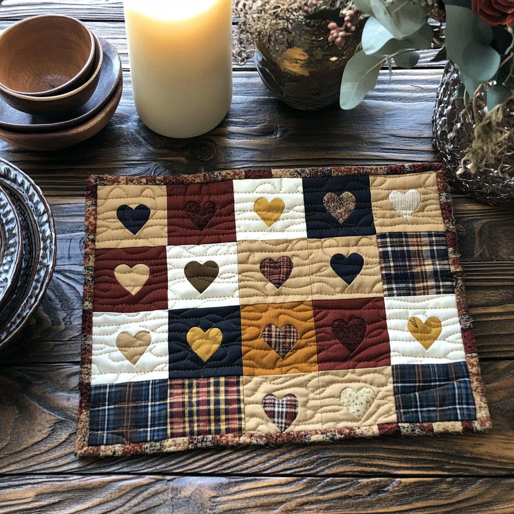 Patchwork Joy Quilted Place Mat NCU0VH2141 – Vantique