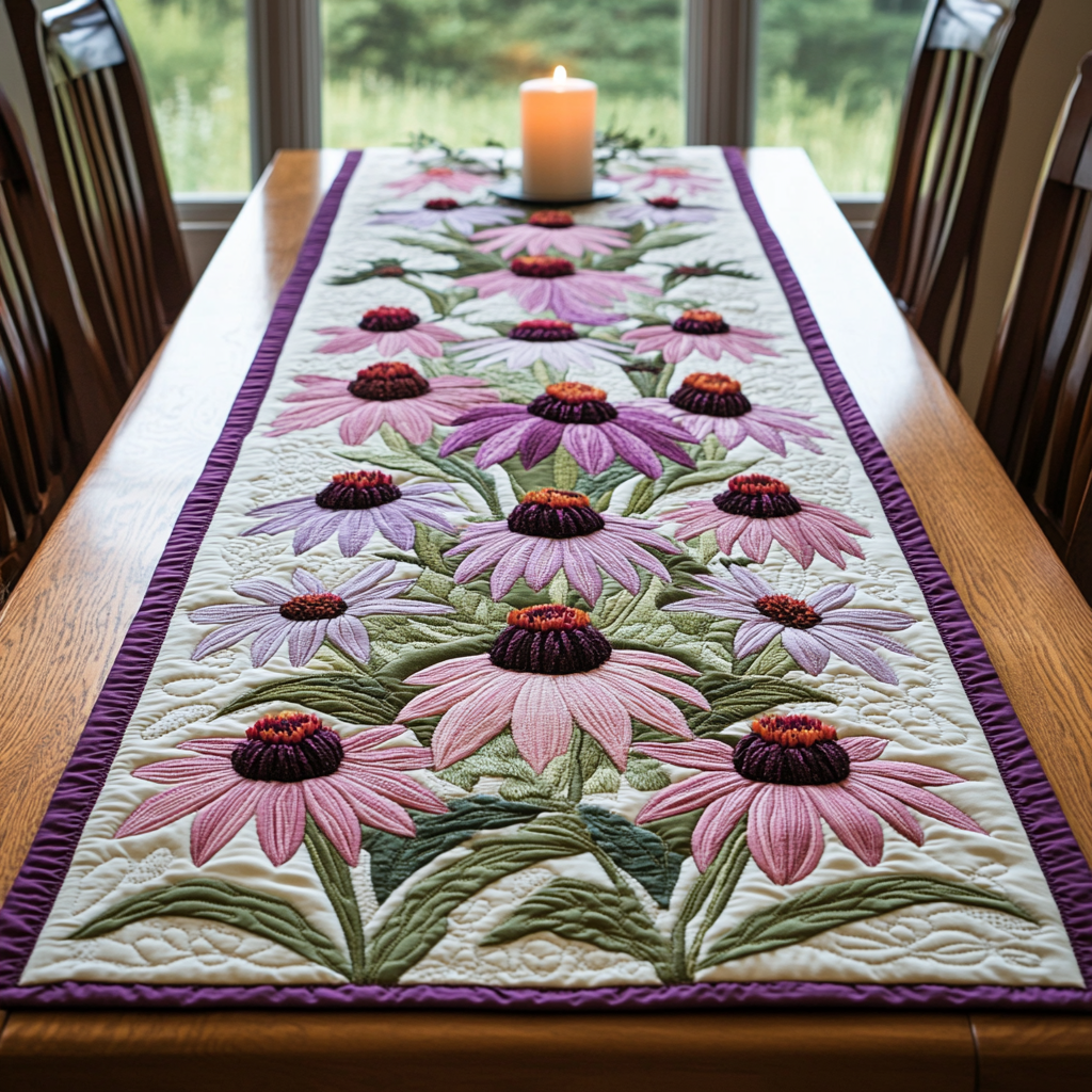 Petal Magic Quilted Table Runner NCU0VH4459 – Vantique