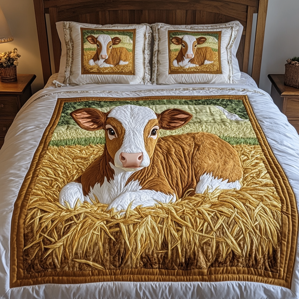 Prairie Starlight 3-Piece Quilted Bedding Set NCU0VH1495 – Vantique