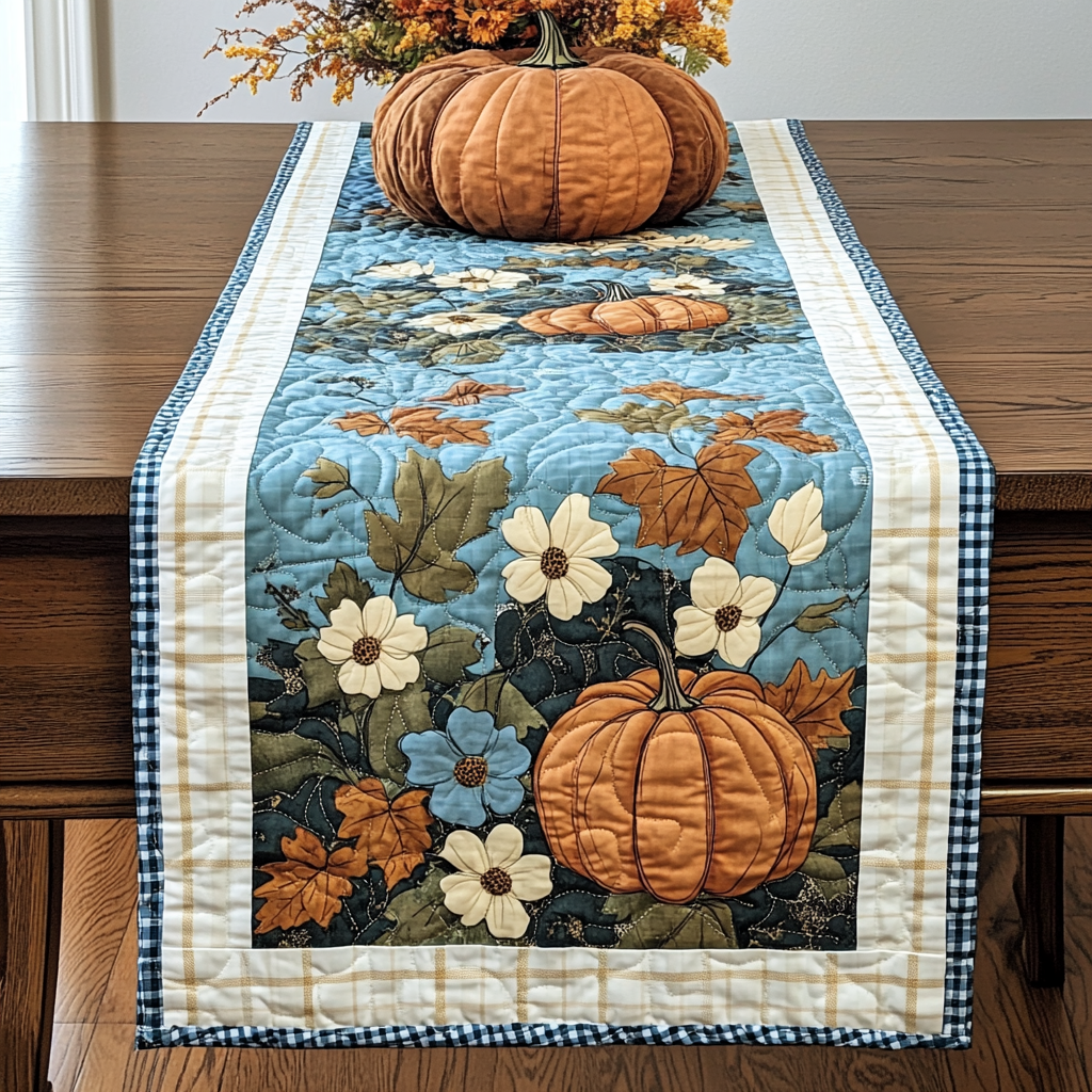 Pumpkin Spice Season Quilted Table Runner NCU0TL1335 – Vantique