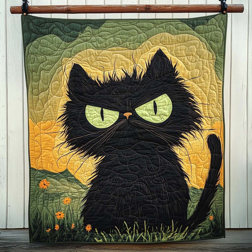 Purrfect Patterns Quilted Blanket NCU0NT583 – Vantique